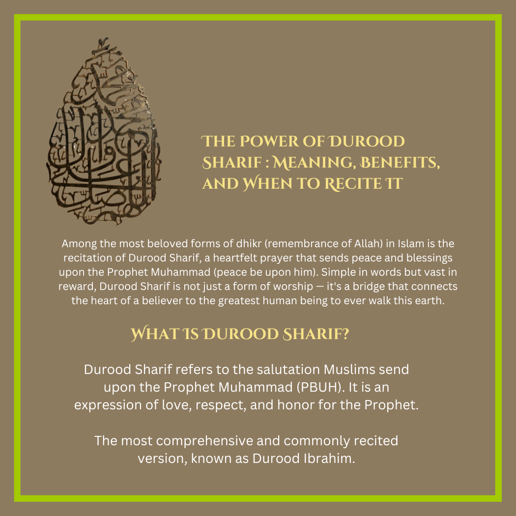 The Power of Durood Sharif : Meaning, Benefits, and When to Recite It ...